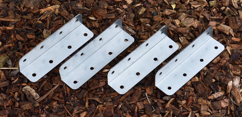 Corner Railway Sleeper Bracket - Internal & External - Small - Textured ...