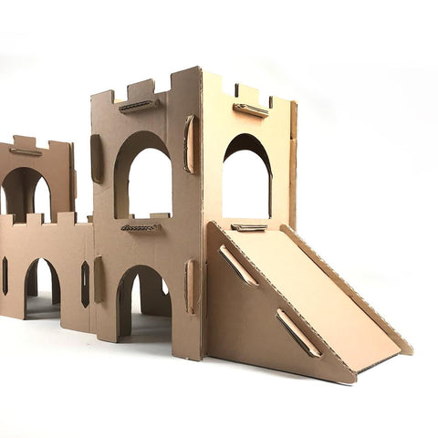 Cardboard Castle for Small Animals | Jake's Farm Yard
