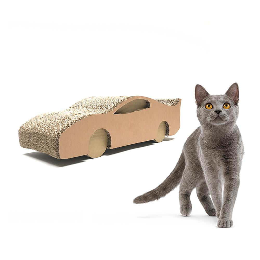 Cat Scratcher - Car Shape - Fun Enrichment Toy for Cats