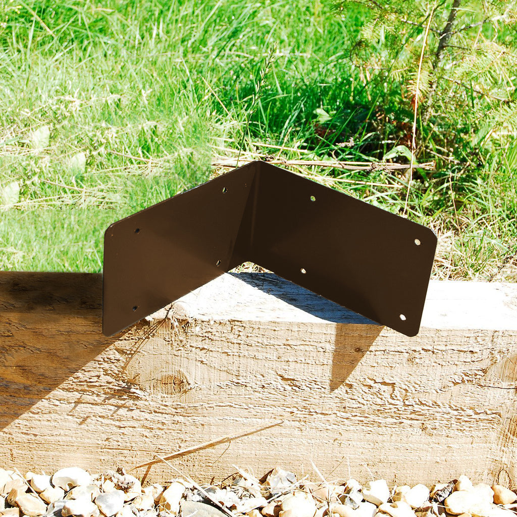 Jumbo Railway Sleeper Corner Brackets | SleeperFit