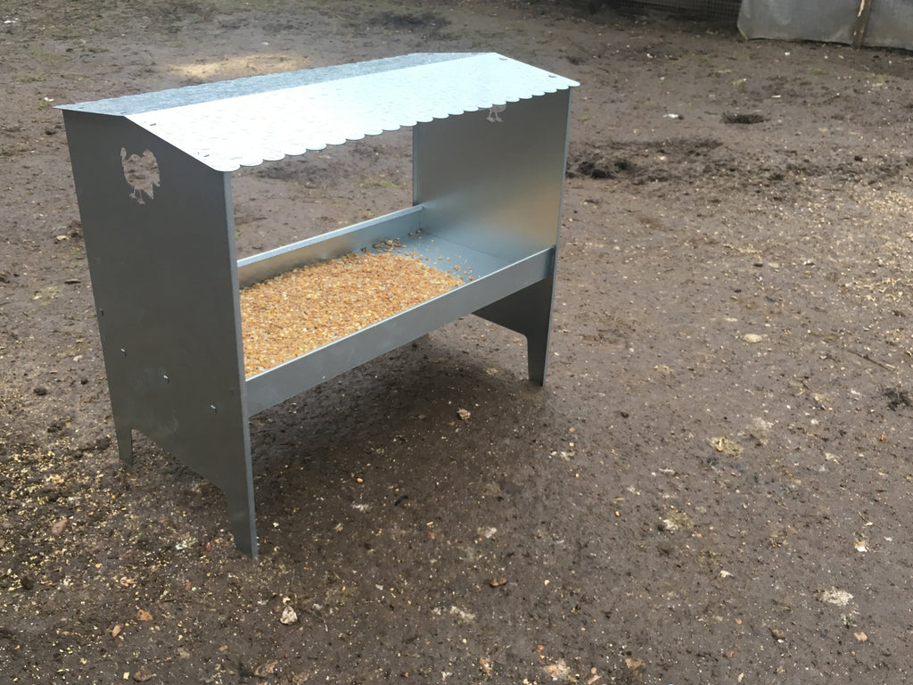 Poultry Feeder | Galvanised Steel, For Large Poultry & Turkeys