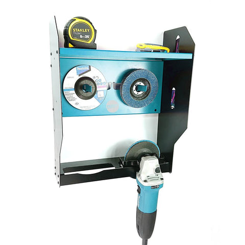 Angle Grinder Storage Unit - Easy Wall Mounting - Made in the UK