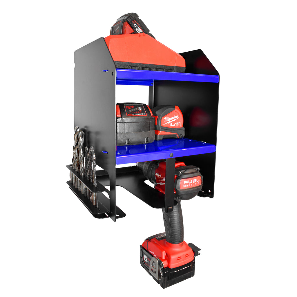 Drill Storage Unit - Store 2 Drills - Wall Mount - Made in UK