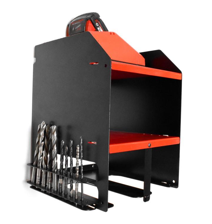 Drill Storage Unit - Store 2 Drills - Wall Mount - Made in UK