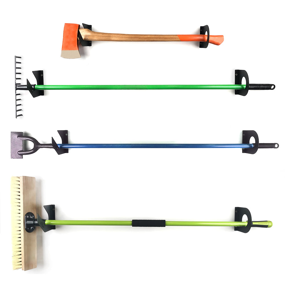 Garden Tool Brackets - Universal Fit - Easy Wall Mounting