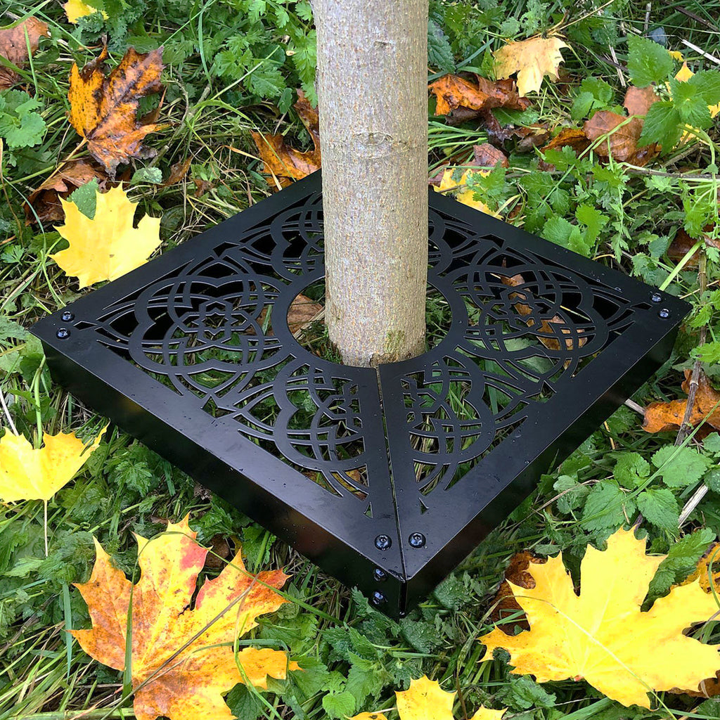 Square Steel Tree Grille – Elegant & Durable - Indoor Outdoors