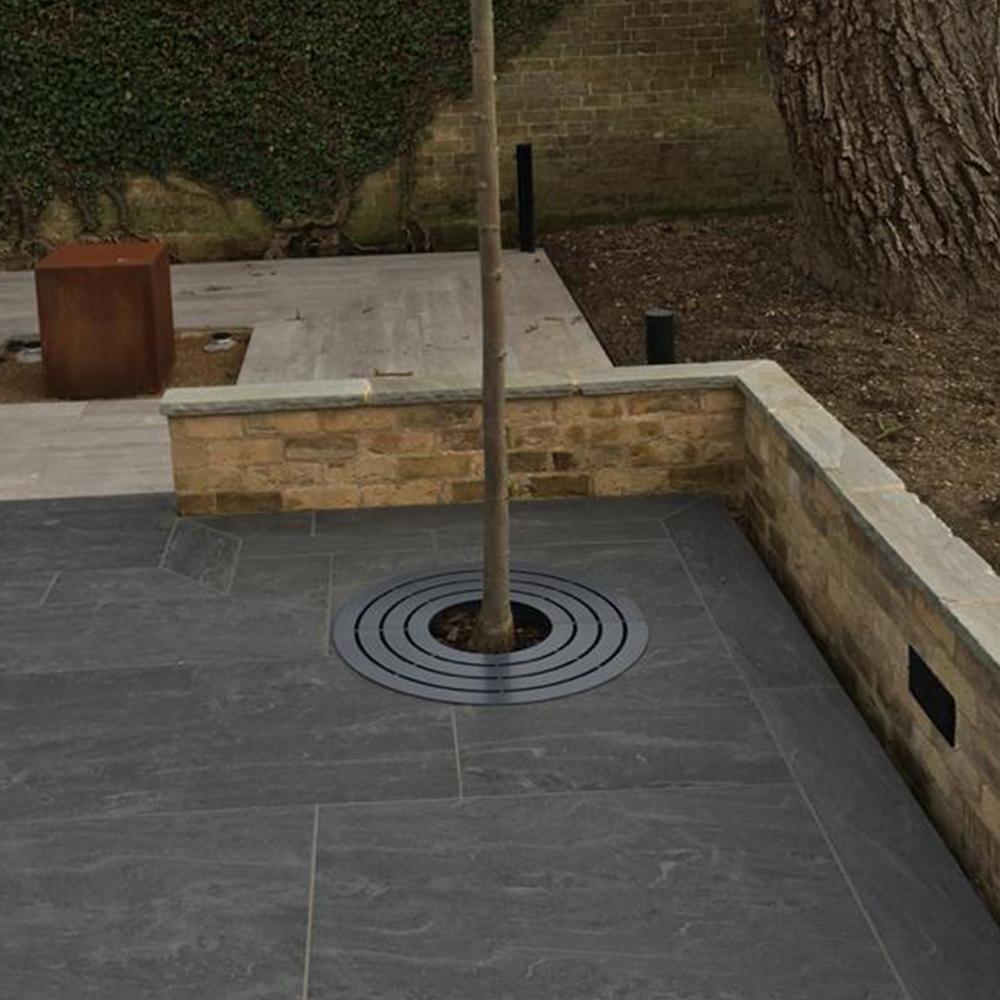 Tree Grille - Concentric Design - Galvanised Steel - Made in the UK