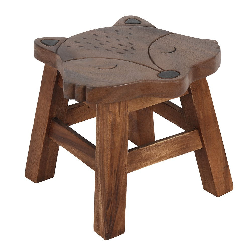 Wooden Footstool for Children - Adorable Animal Designs