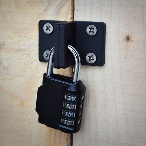 Heavy Duty Padlock Hasp Locking Bracket - Extra Strong Steel