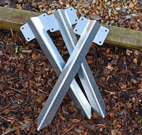 Sleeper Bracket with Stake | Straight Railway Sleeper Bracket