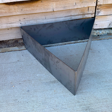 Triangle Planter - Rustic Steel Design - Made in UK