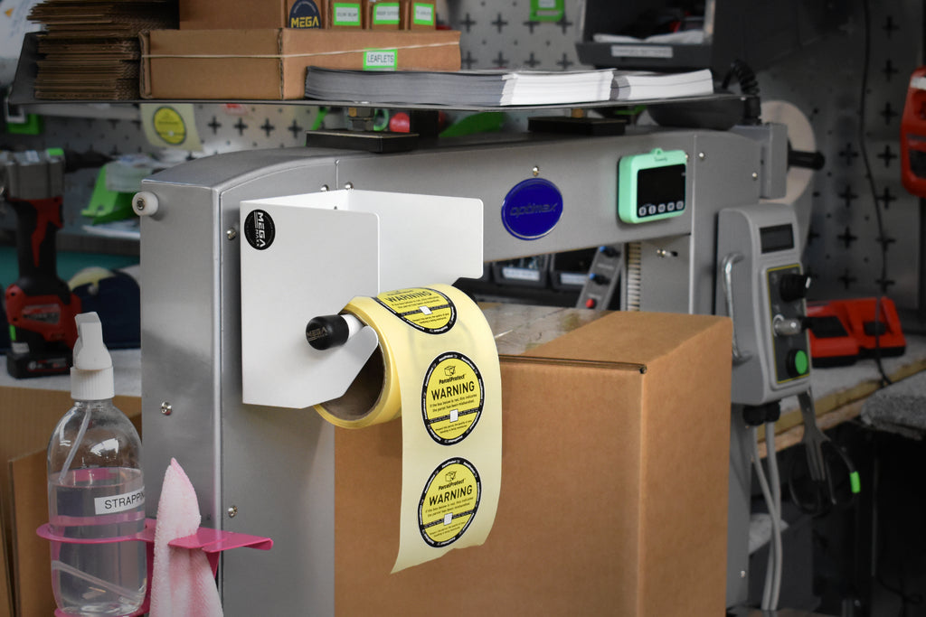 Sticker Roll Dispenser - Easy Wall or Desktop Mounting - UK