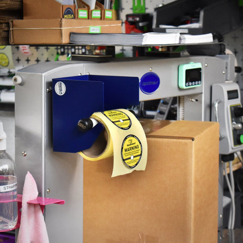 Sticker Roll Dispenser - Easy Wall or Desktop Mounting - UK