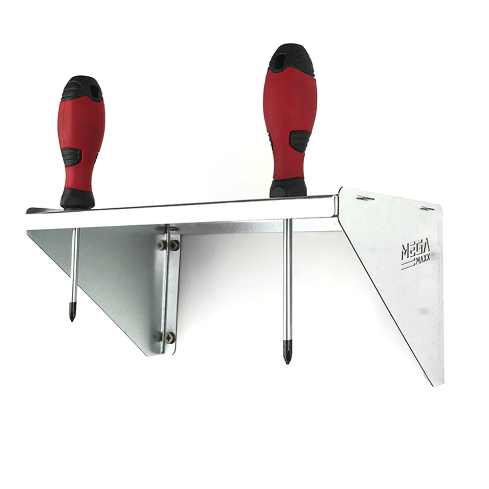 Screwdriver Rack | Galvanised Steel, 15 Holes, Wall Mountable