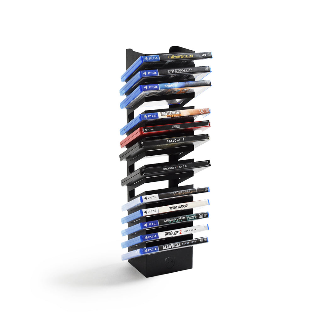 Games Storage Tower Rack | Wall Mount | PS4, Xbox One, BluRay