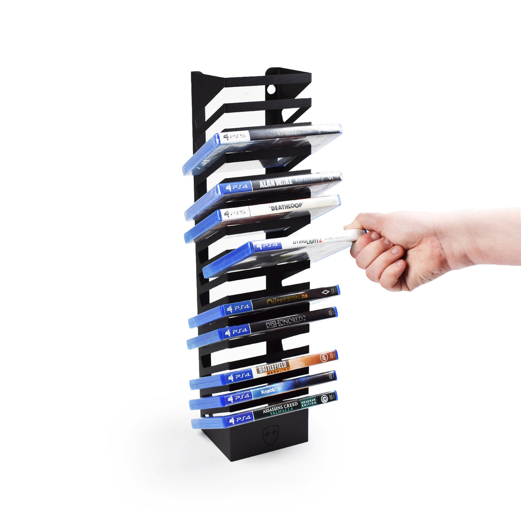 Games Storage Tower Rack | Wall Mount | PS4, Xbox One, BluRay