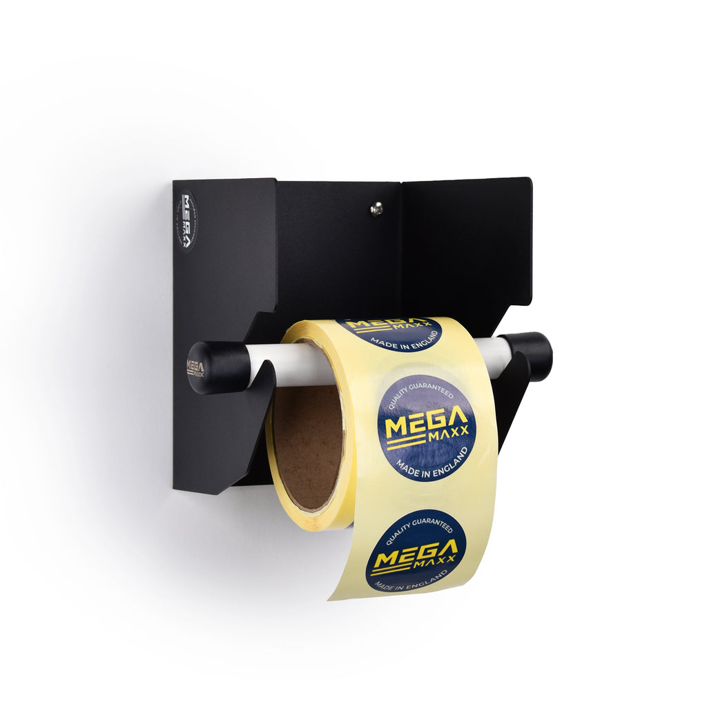 Sticker Roll Dispenser - Easy Wall or Desktop Mounting - UK