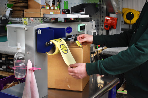 Sticker Roll Dispenser - Easy Wall or Desktop Mounting - UK