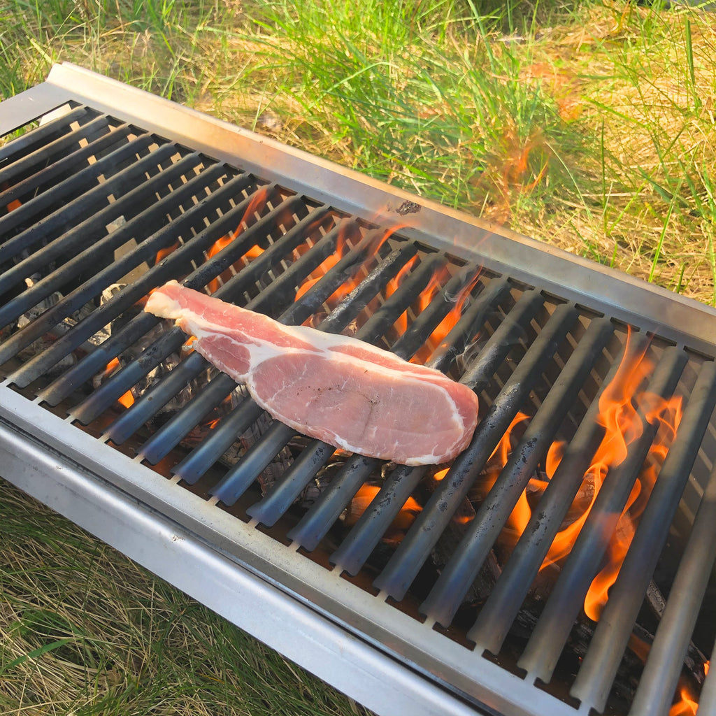 Portable Grill Top BBQ - Larger Size for Cooking - Full Flat-Pack