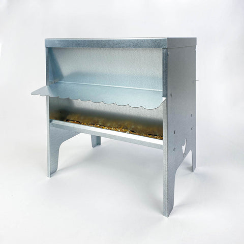 Chicken Feed Hopper - Medium Size - Made in the UK - Steel