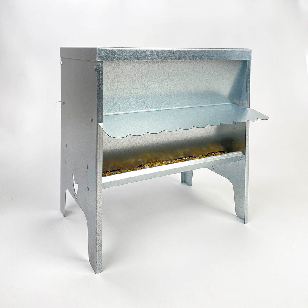 Chicken Feed Hopper - Medium Size - Made in the UK - Steel