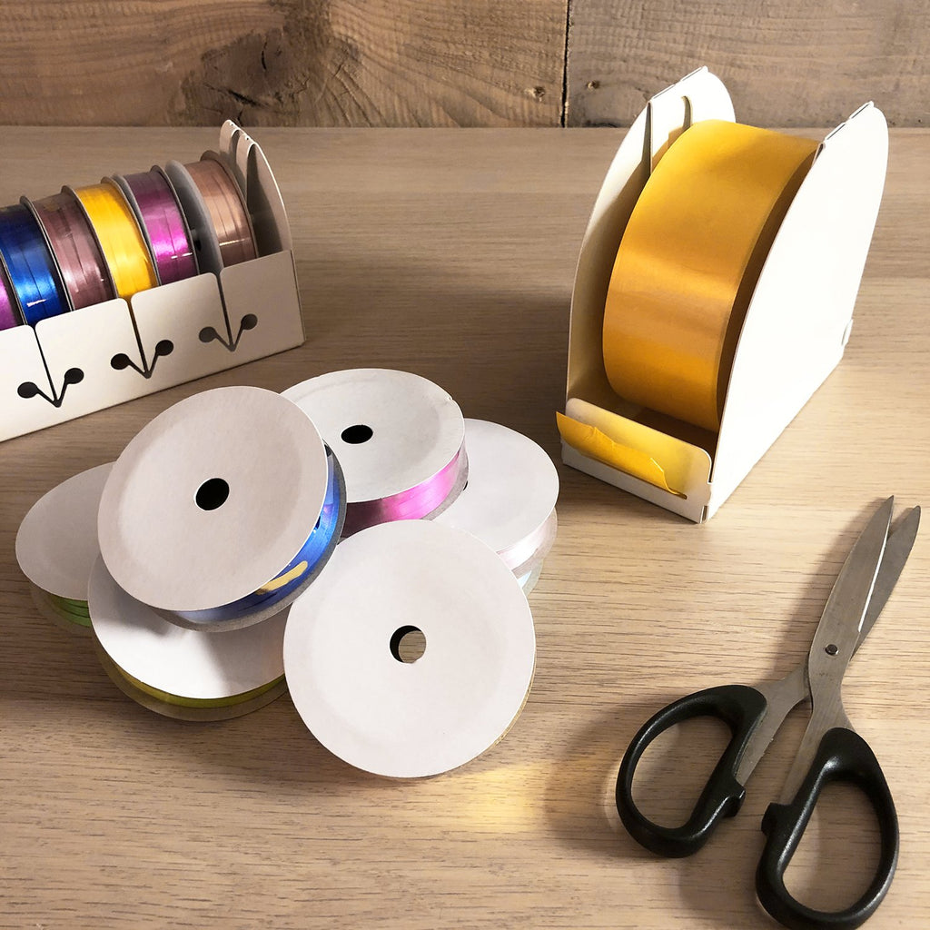 Ribbon Dispenser - Wall Mount or Desktop - Makes Curling Easy