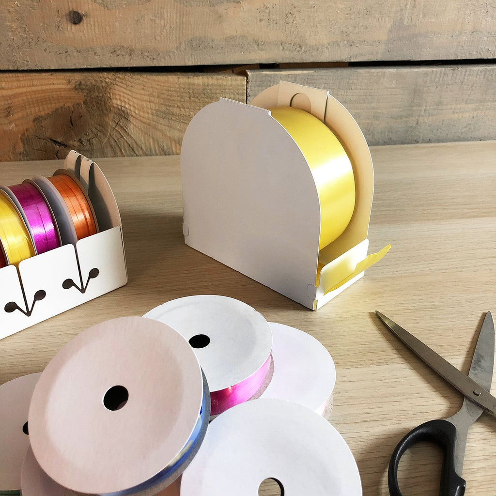 Ribbon Dispenser - Wall Mount or Desktop - Makes Curling Easy