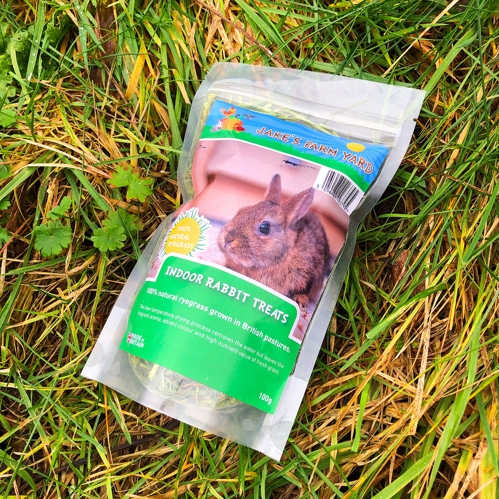 Rabbit Treats with Rye Grass (100g Pack) from Jake's Farm Yard