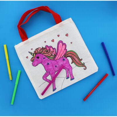 Colour Your Own Bag - Colouring Fun for Kids - 2 Designs