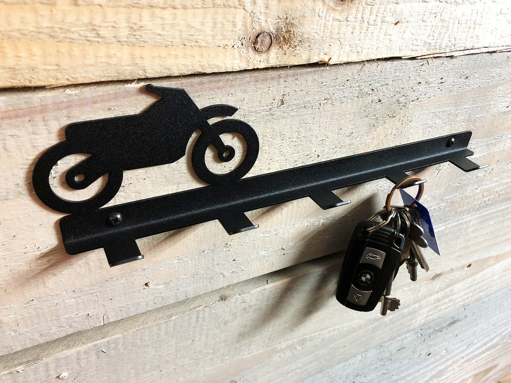 Key Rack - Motorcycle Themed - Store 5 Sets of Keys - UK-Made